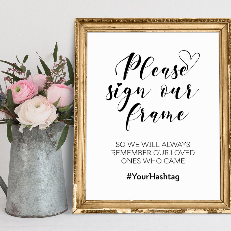 Sign Our Photo Frame - Etsy