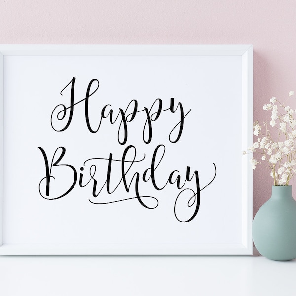 Happy Birthday Sign - Etsy