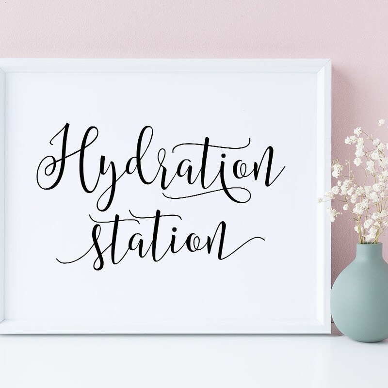 Hydration Station Sign - Etsy