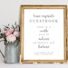 Time Capsule Wedding, Time Capsule Sign, Time Capsule Guestbook Sign ...