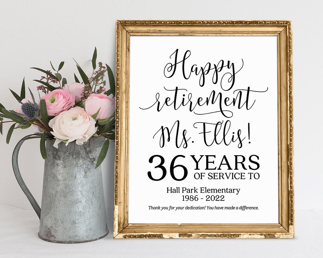 Happy Retirement Sign, Retirement Sign, You Have Made A Difference ...