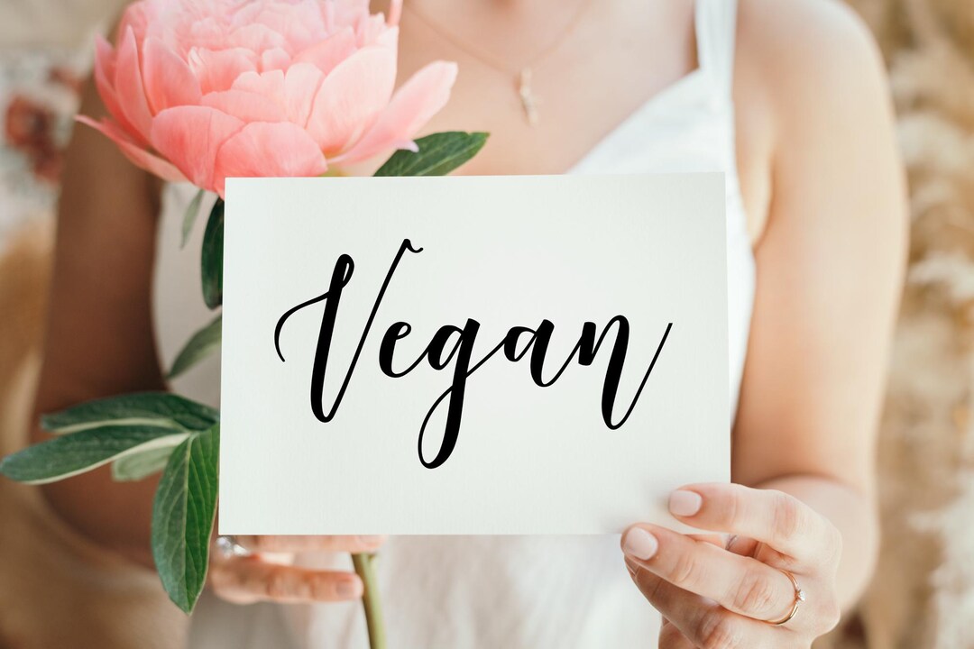 Vegan Sign, Modern Minimalist Wedding Reception Signs, Wedding Prints ...
