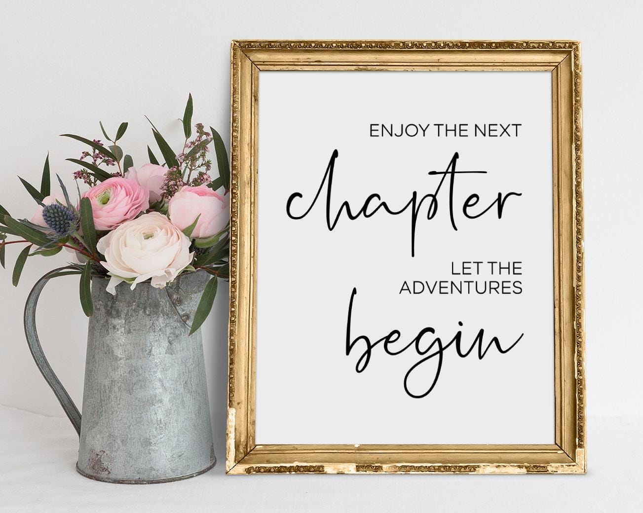 Retirement Gift Sign: Enjoy the Next Chapter Printable (digital ...