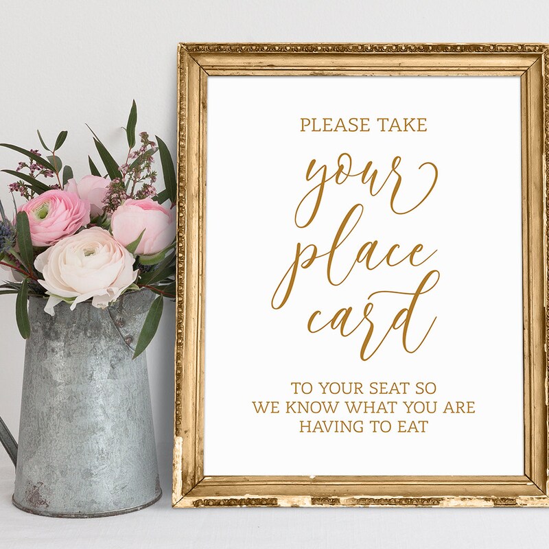 Place Card Sign - Etsy