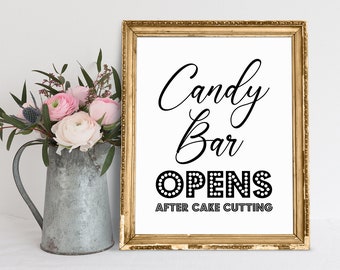 Open Close Candy Table Sign - Etsy
