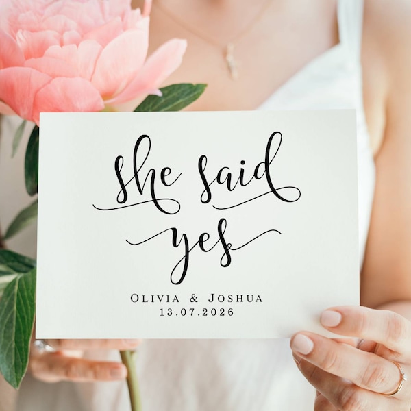 She Said Yes - Etsy