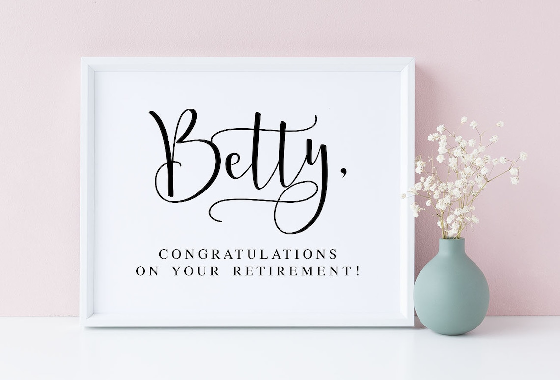 Congratulations on Your Retirement Retirement Celebration - Etsy