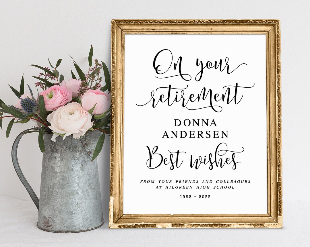 On Your Retirement Best Wishes, Retirement Printables, Retirement ...