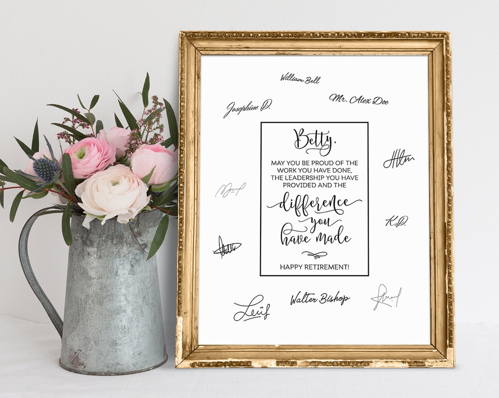 Happy Retirement Sign Retirement Signature Gift Sign - Etsy