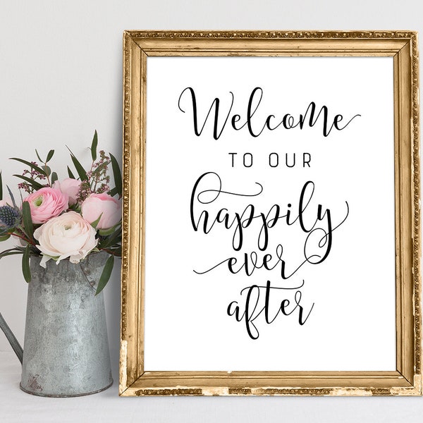 Our Happily Ever After Sign - Etsy
