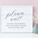 Please Wait to Enjoy the Desserts, Wedding Signs, Wedding Dessert Sign ...