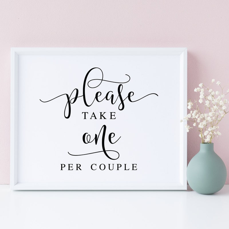 Please Take One Sign - Etsy