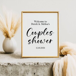 Welcome to Couples Shower, Wedding Shower Sign, Wedding Party Printable ...