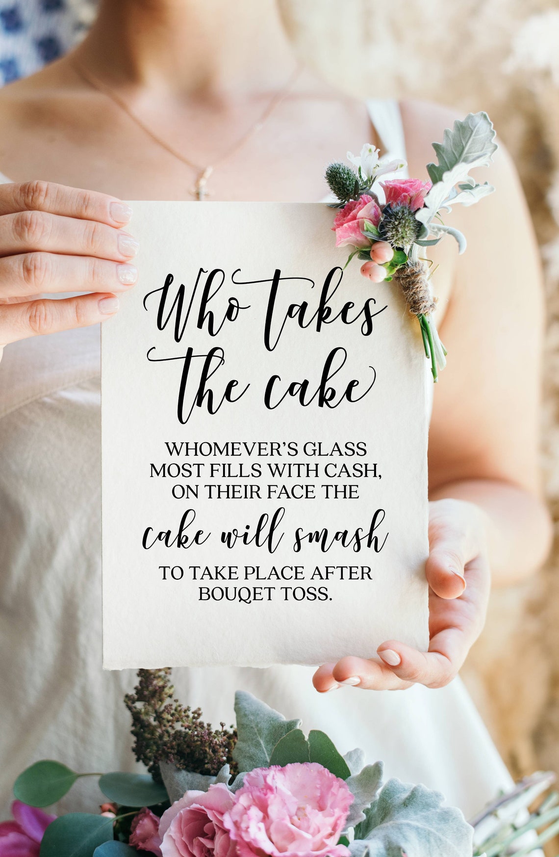 Cake Smash Wedding Sign: Modern Minimalist Printable (digital Download ...