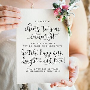 Cheers to Your Retirement, Retirement Gift, Retirement Signs ...