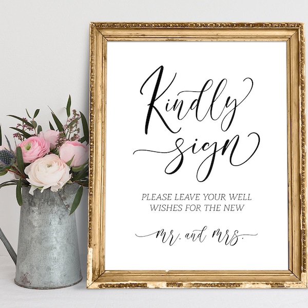 Kindly Sign - Etsy