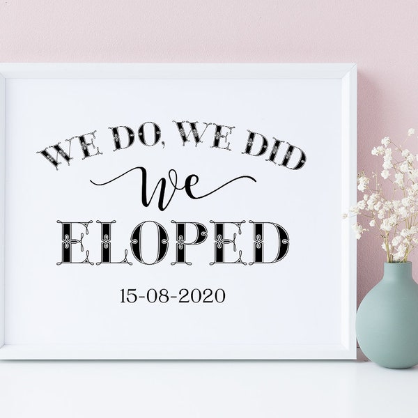 We Eloped - Etsy