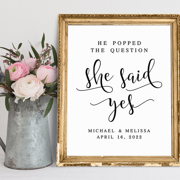 She Said Yes - Etsy