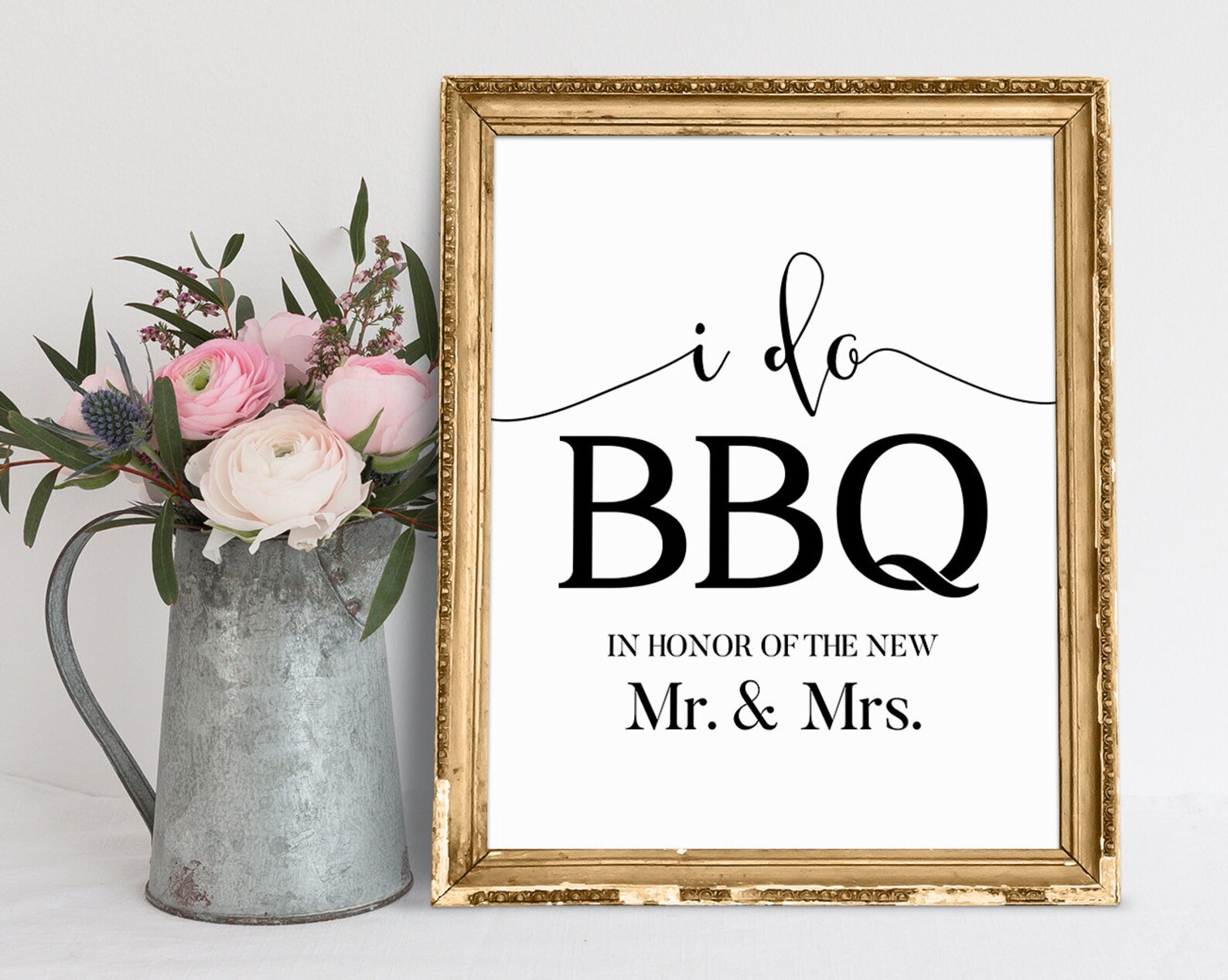 I Do BBQ Wedding Bbq Sign Wedding Bbq Sign Printable - Etsy