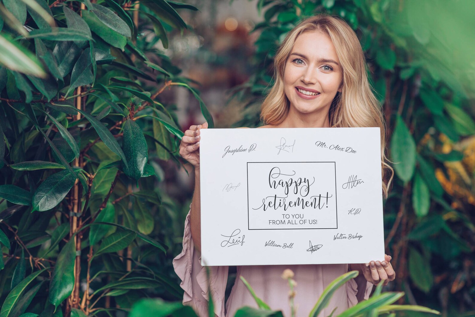 Retirement Signature Gift Printable: Company Farewell Sign (digital ...
