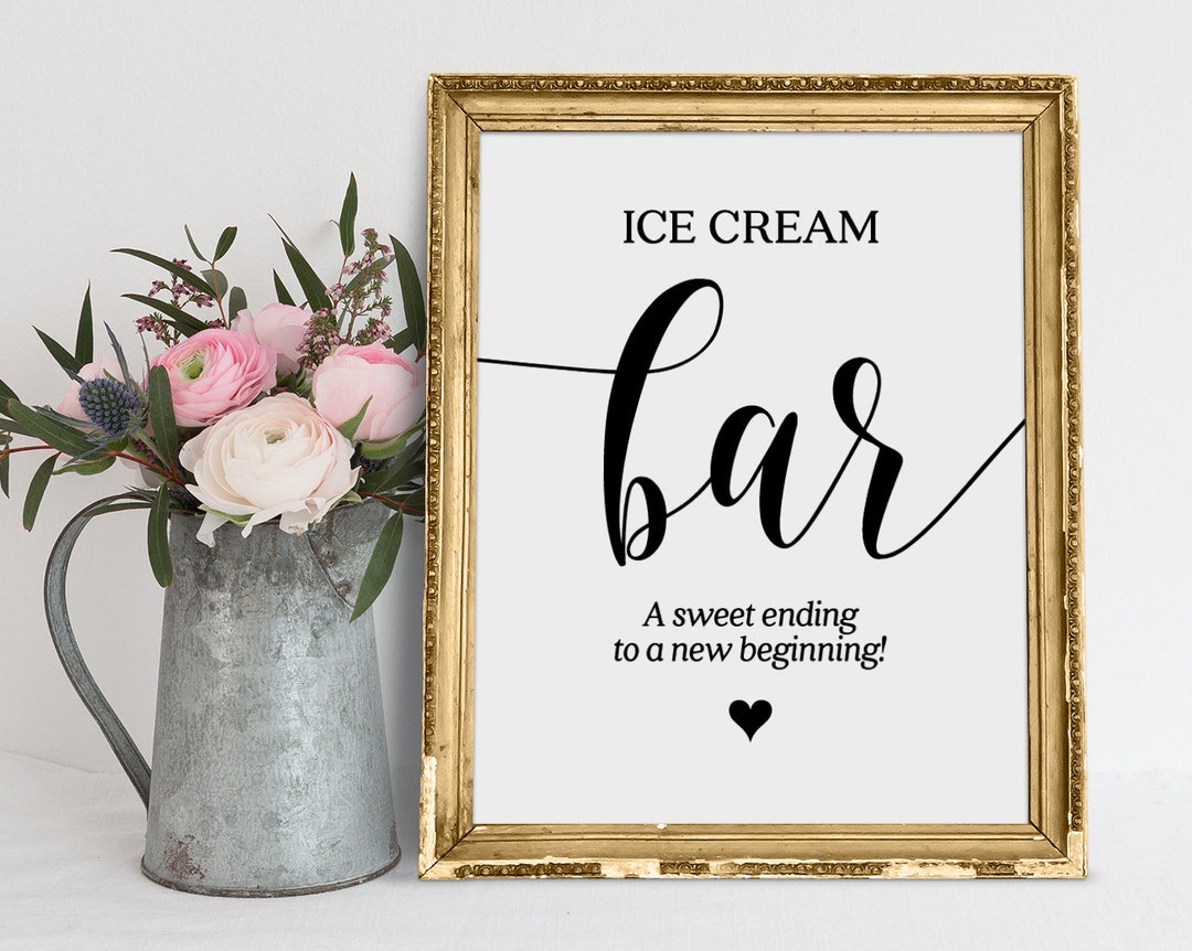Ice Cream Bar, A Sweet Ending to A New Beginning, Modern Minimalist ...