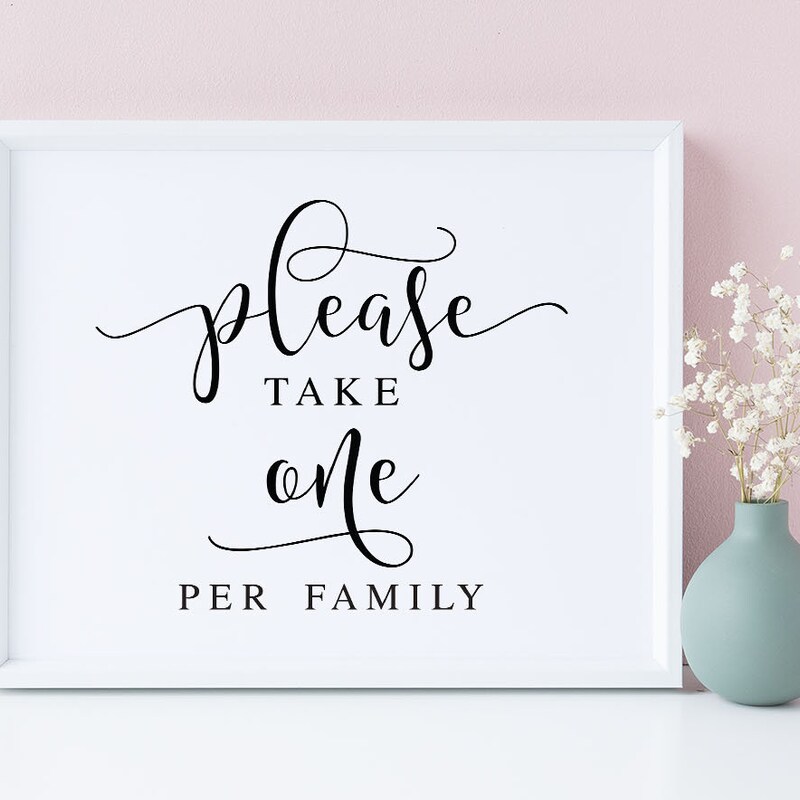 Please Take Only One Sign - Etsy