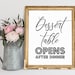 Dessert Table Sign, Dessert Table Decor, Wedding Signs, Dessert Sign ...