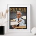 Personalized Retirement Magazine Cover Sign: Retiree of the Year ...