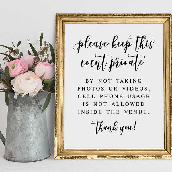 Private Event Sign - Etsy