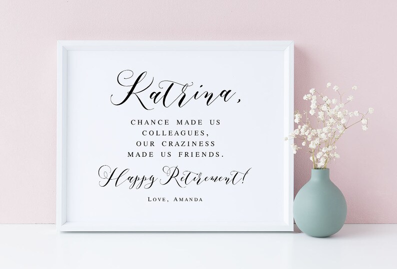 Retirement Gift Sign Happy Retirement Sign Retirement - Etsy