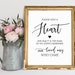 Please Sign A Heart and Drop It in the Frame Heart Guestbook | Etsy