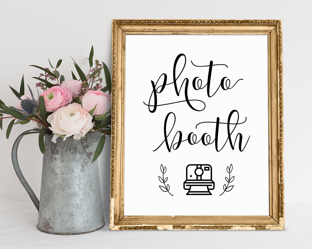 Photo Booth Sign, Wedding Signs, Wedding Signage, Wedding Photo Booth ...