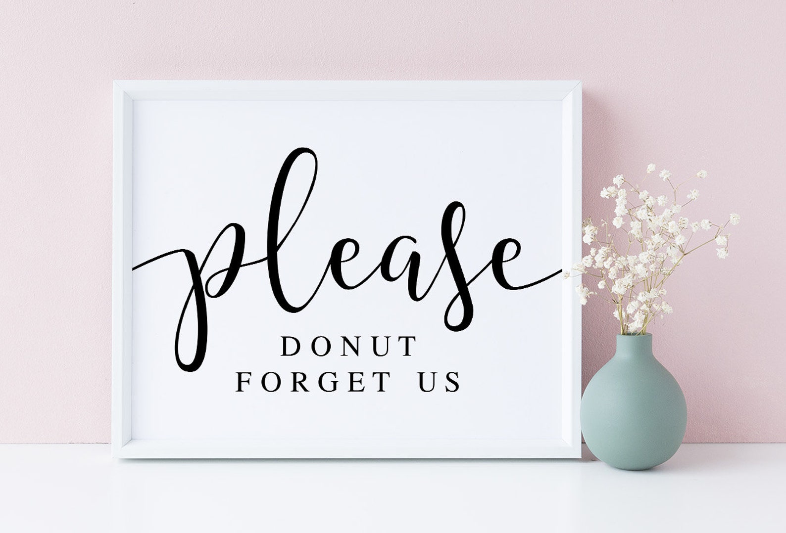 Please Donut Forget Us Donut Sign Retirement Sayings | Etsy
