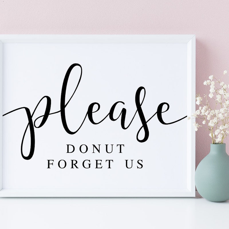 Donut Forget Us - Etsy