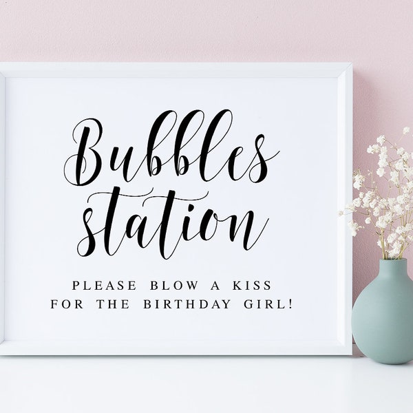 Bubble Station Sign - Etsy