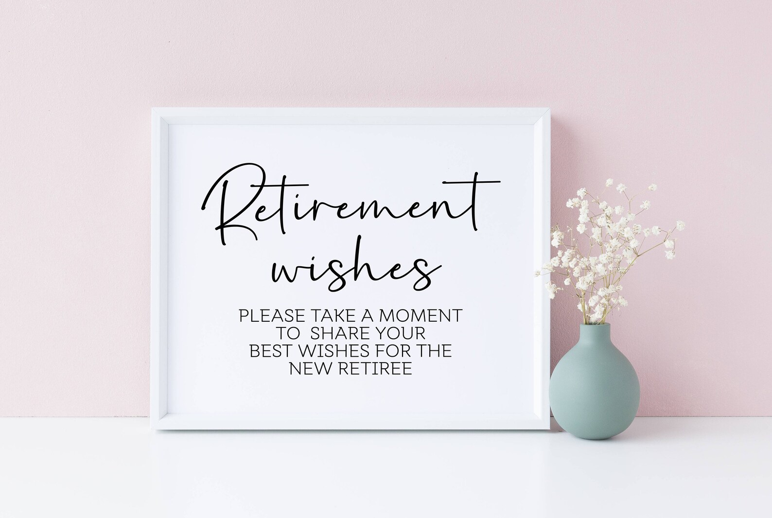 Retirement Wishes Sign, Retirement Guest Book (digital Download) - Etsy