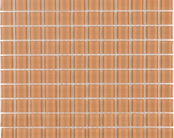 Orange glass squares | Etsy