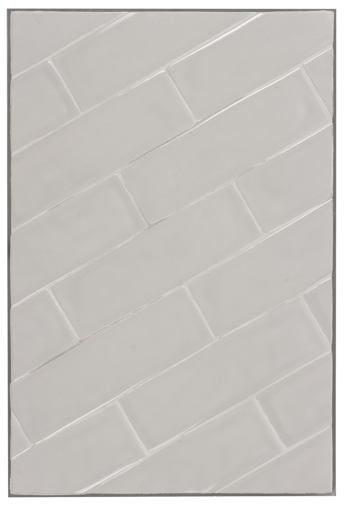 MTO0606 Modern Distressed 2.5X8 Subway Light Gray Glossy - Etsy