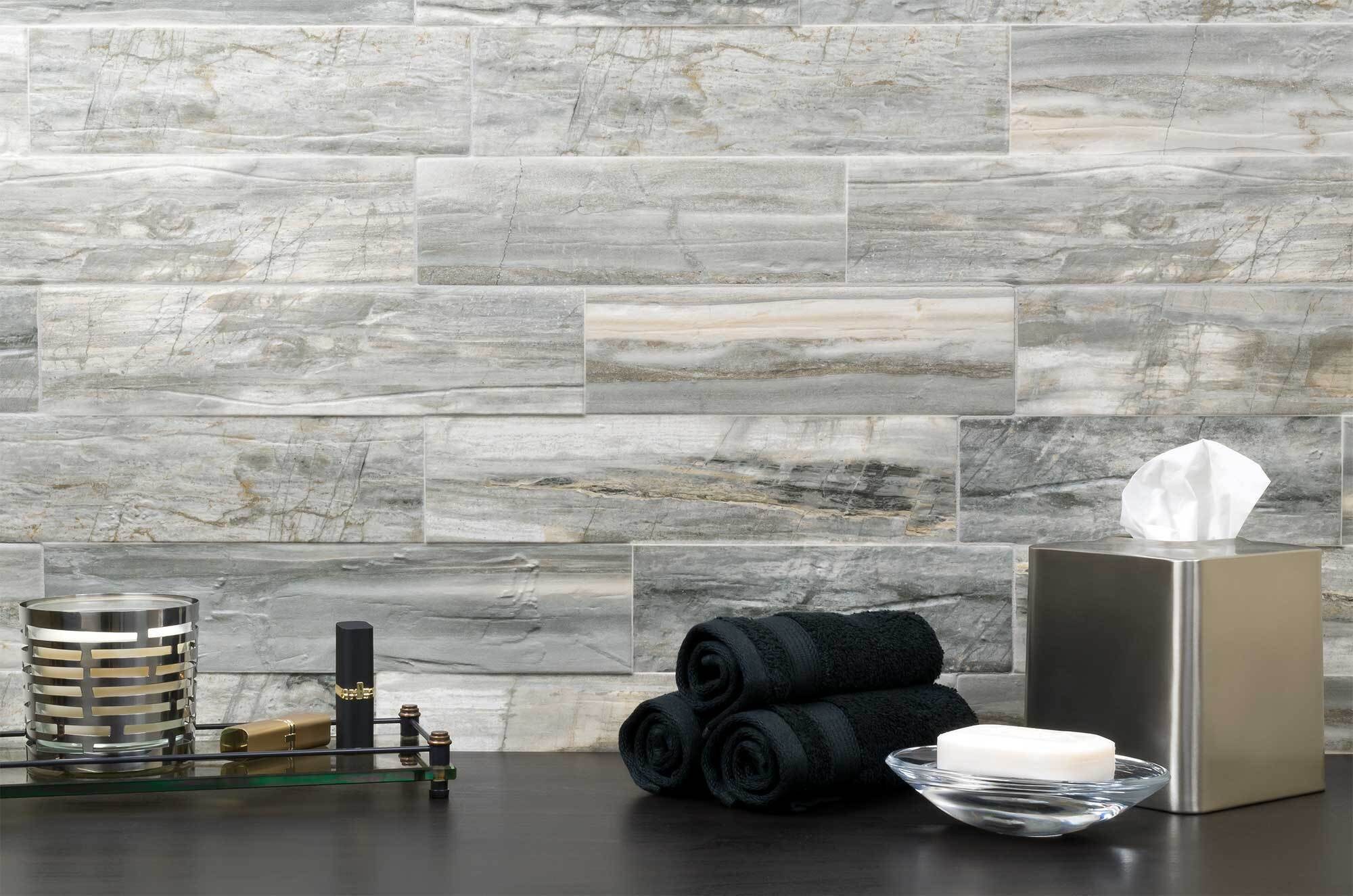 MTO0198 Modern Large Interlocking Tile Gray Glazed Porcelain | Etsy