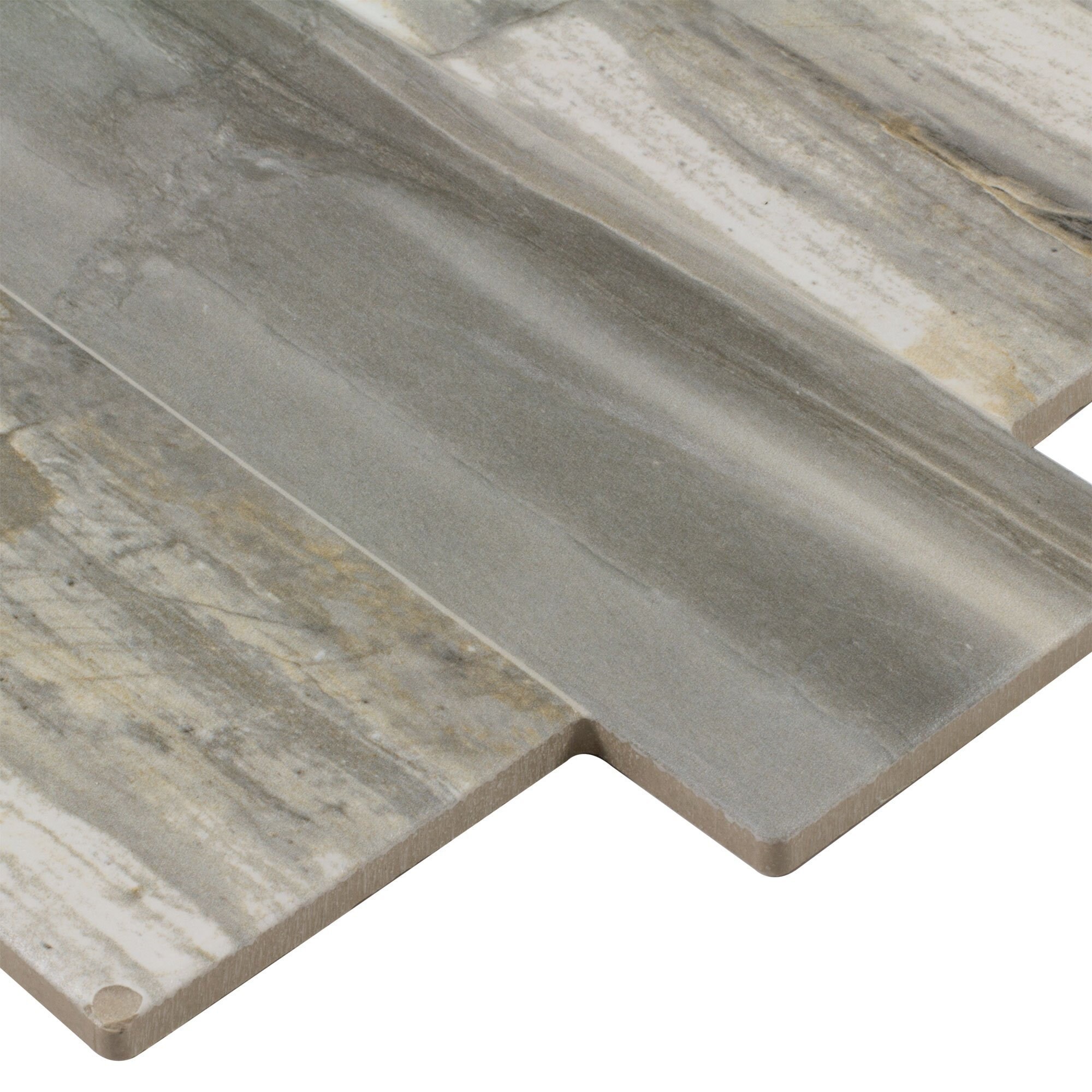 MTO0198 Modern Large Interlocking Tile Gray Glazed Porcelain | Etsy