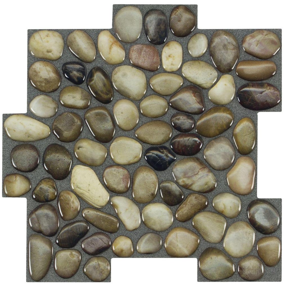 MTO0410 Peel and Stick Pebbles Brown Khaki Beige Glossy Resin - Etsy UK