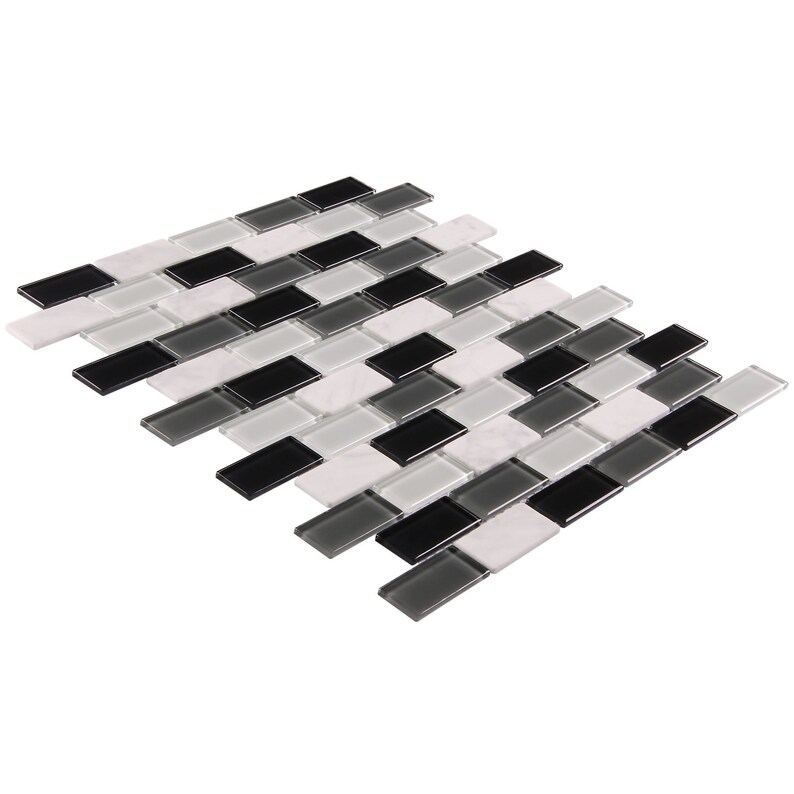 MTO0165 Pillowed 1X2 Squares Black Gray White Glossy Matte - Etsy