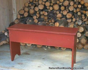 Early American Burlington Bench Primitive Finish - Etsy