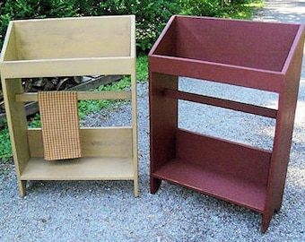 ETWN158 Primitive Crock Washstand Bench - Etsy