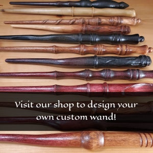 Laser Cut Wand Stand With Engraving - Black Walnut or Cherry Wood - Etsy