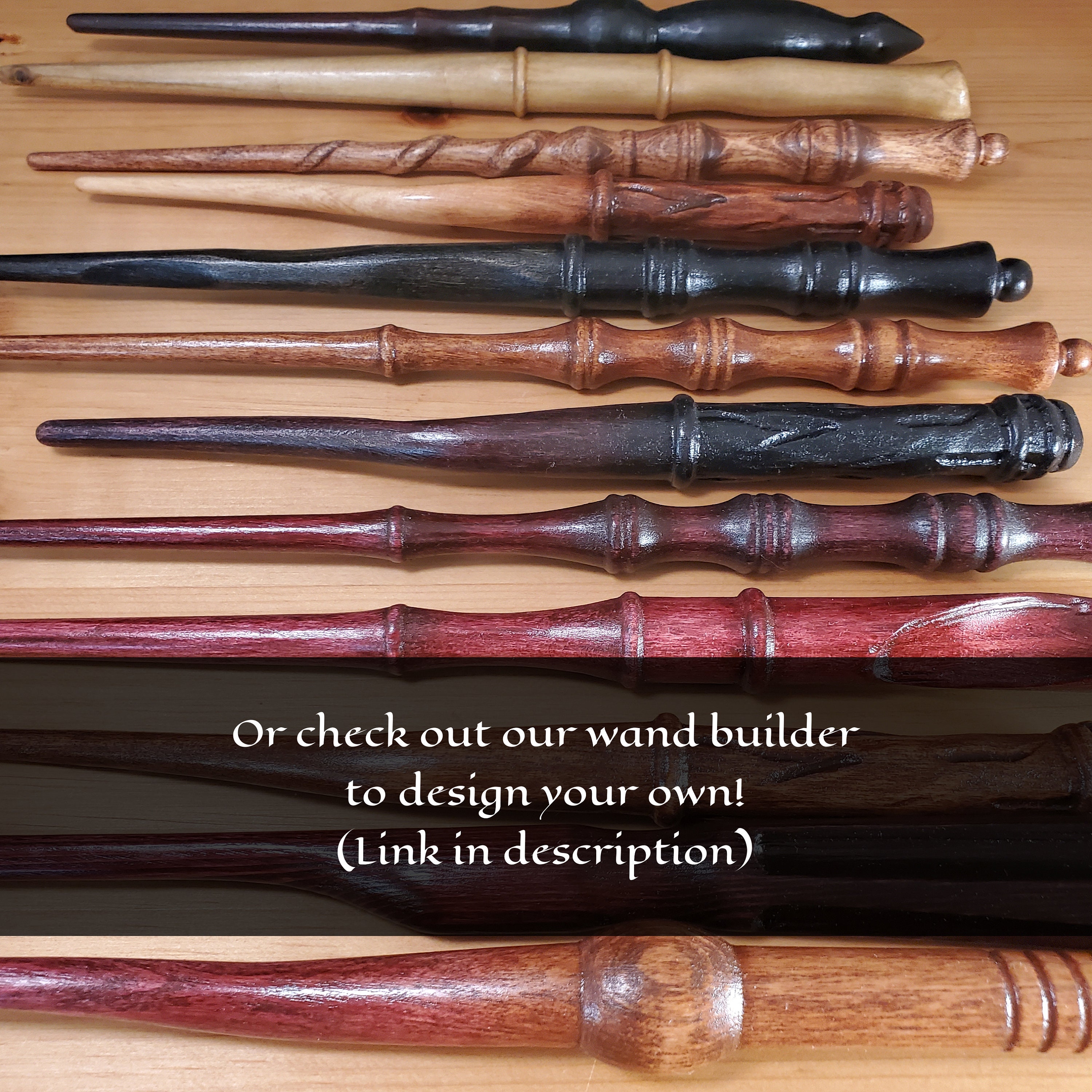 Black Walnut Magic Wand - Custom Black Walnut Wand - Etsy