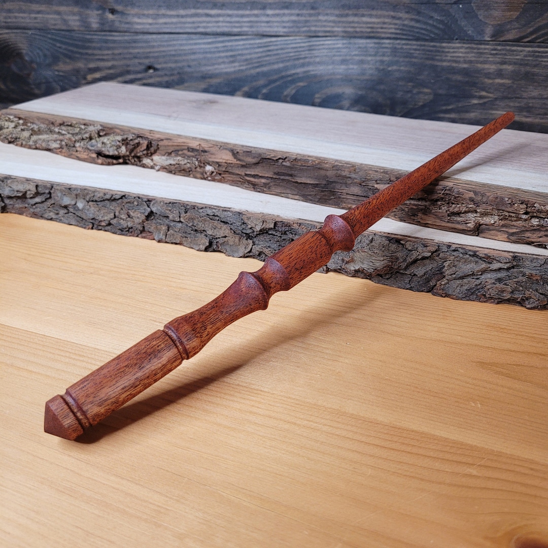 Mahogany Magic Wand - Custom African Mahogany Wand - Etsy
