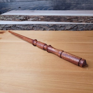 Mahogany Magic Wand - Custom African Mahogany Wand - Etsy