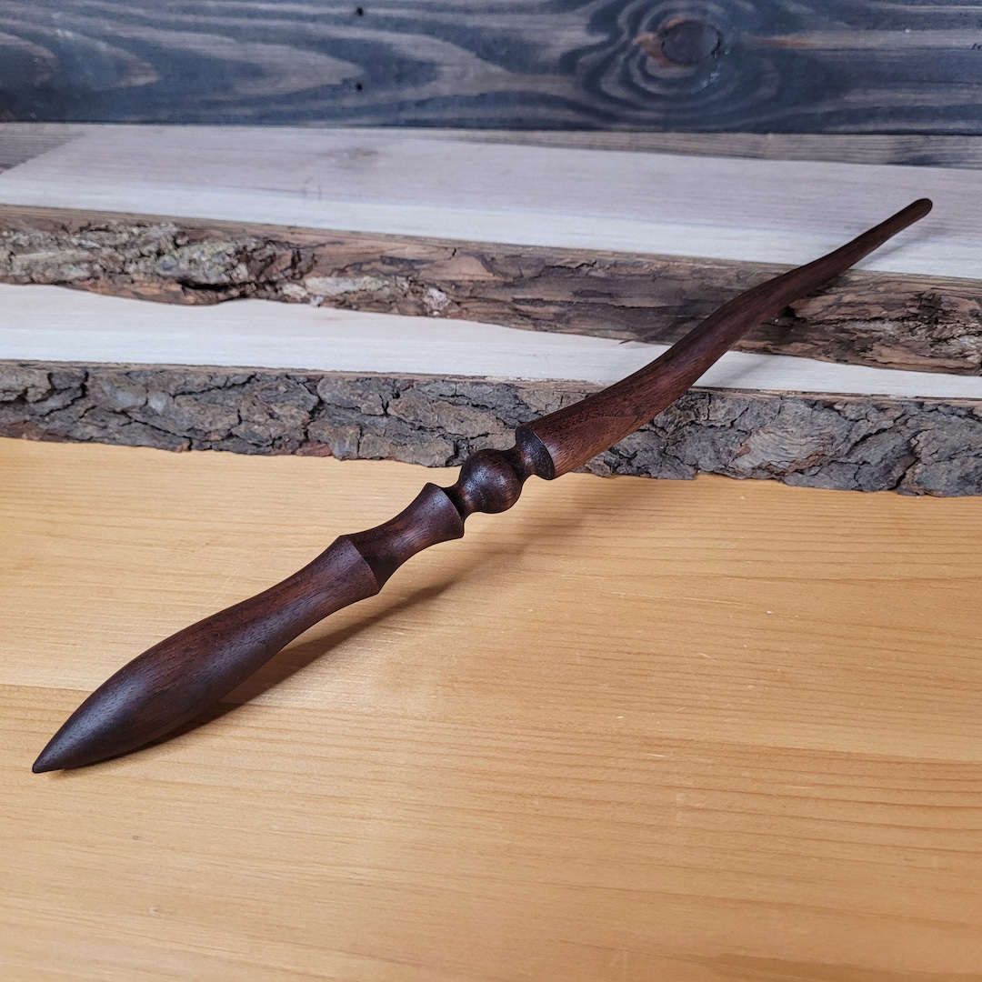 Black Walnut Magic Wand - Custom Black Walnut Wand - Etsy