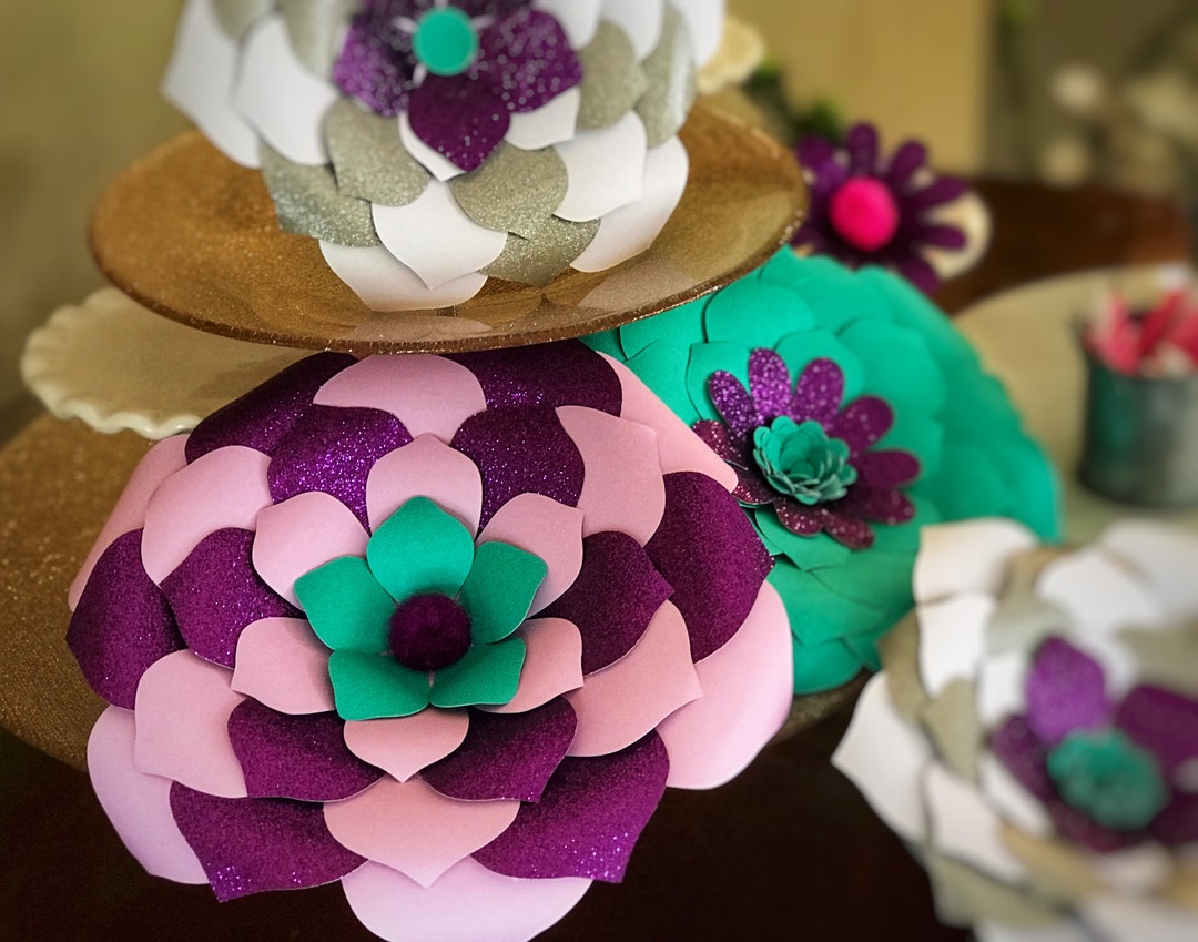 Mermaid Party Paper Flower Grouping - Etsy